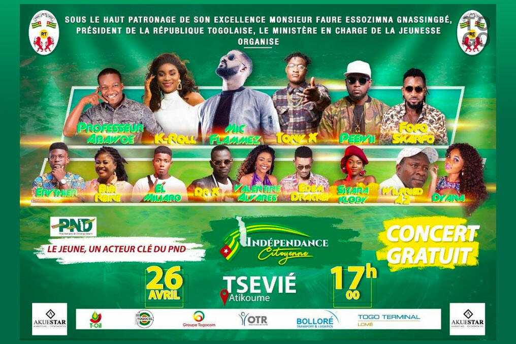 Deux concerts à ne rater sous aucun prétexte - République Togolaise