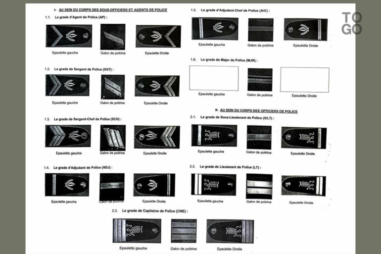 La police prend du galon - République Togolaise