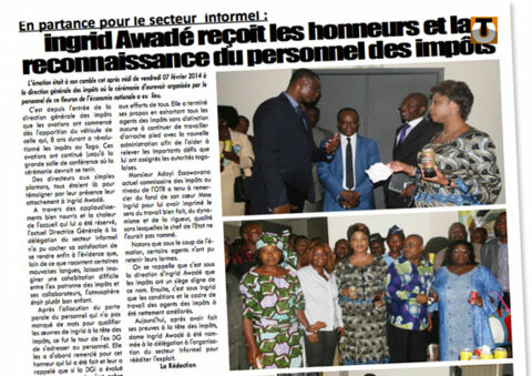 Merci Ingrid - République Togolaise