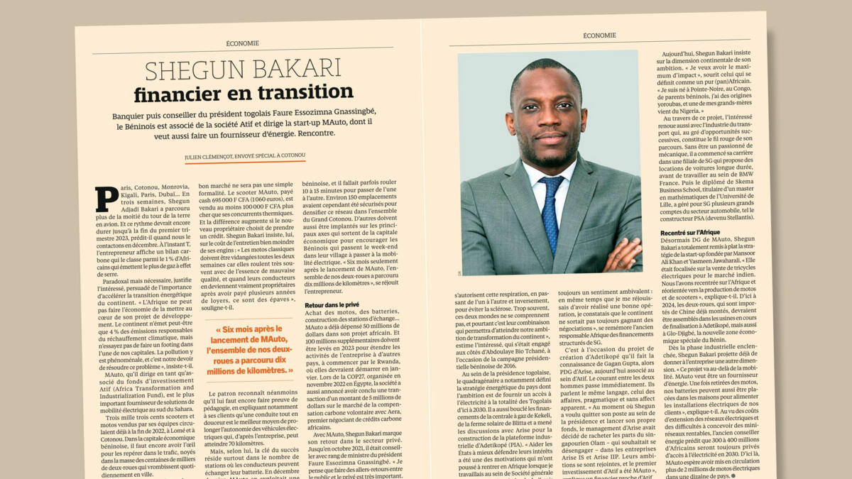 Shegun Bakari : de l'énergie à revendre - République Togolaise