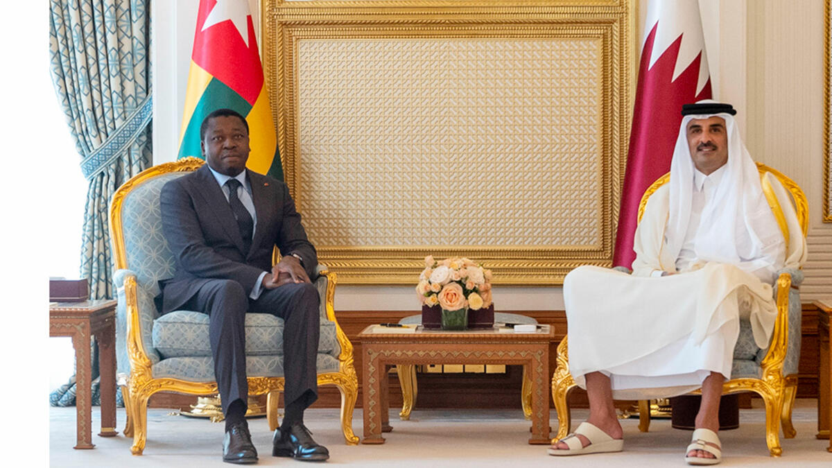 The qatari Amir receive President of Togo - République Togolaise